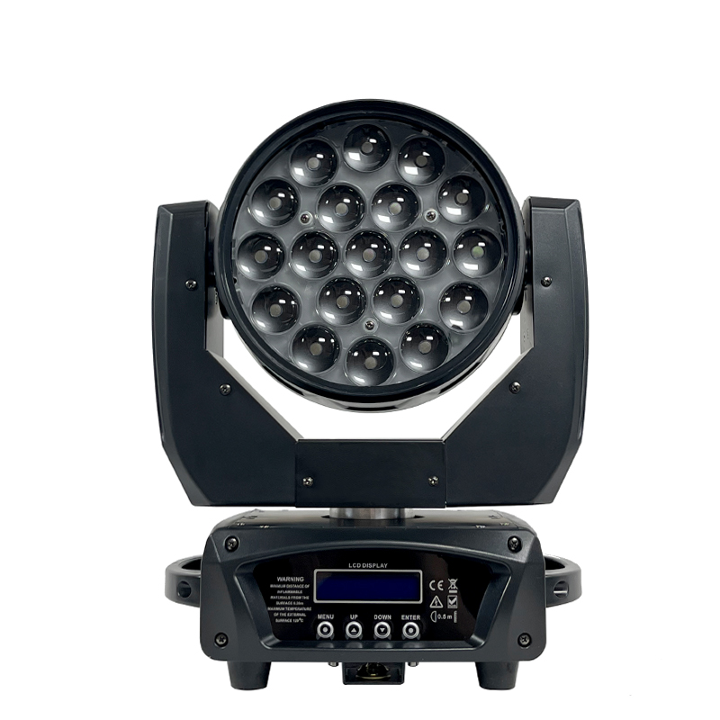 19PCS LED moving zoom light